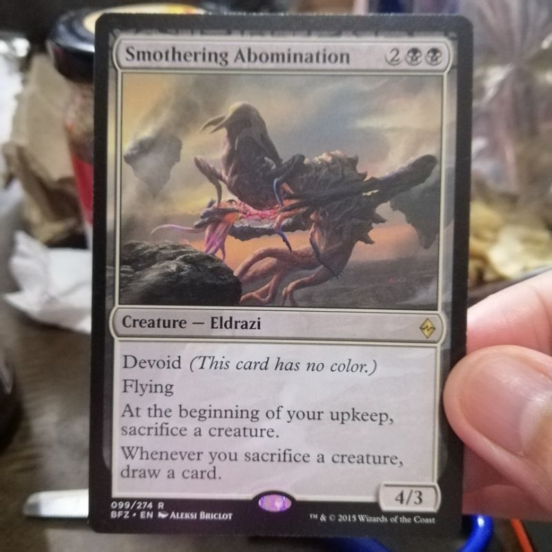 1 PLAYED Smothering Abomination BFZ MTG card magic the gathering ...