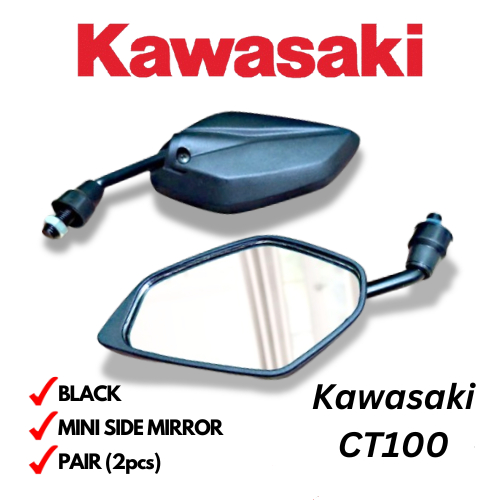 Kawasaki CT100 Side Mirror Genuine Parts Short Stem | Shopee Philippines