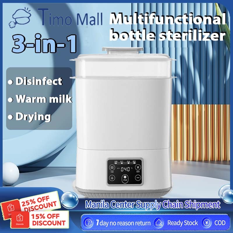 3 in 1 multi-function bottle sterilizer thermostatic bottle regulator new born steam sterilizer ...