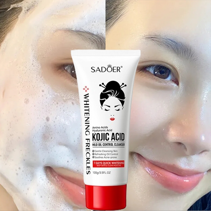Kojic Acid Facial Wash Quick Acid Whitening Freckle Cleansing Anti Deep ...