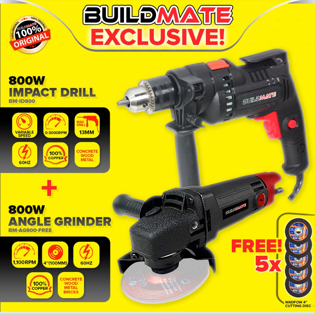 Buildmate Brand/ Mailtank, 600W/800W Angle Grinder, 580W/ 800W Impact ...