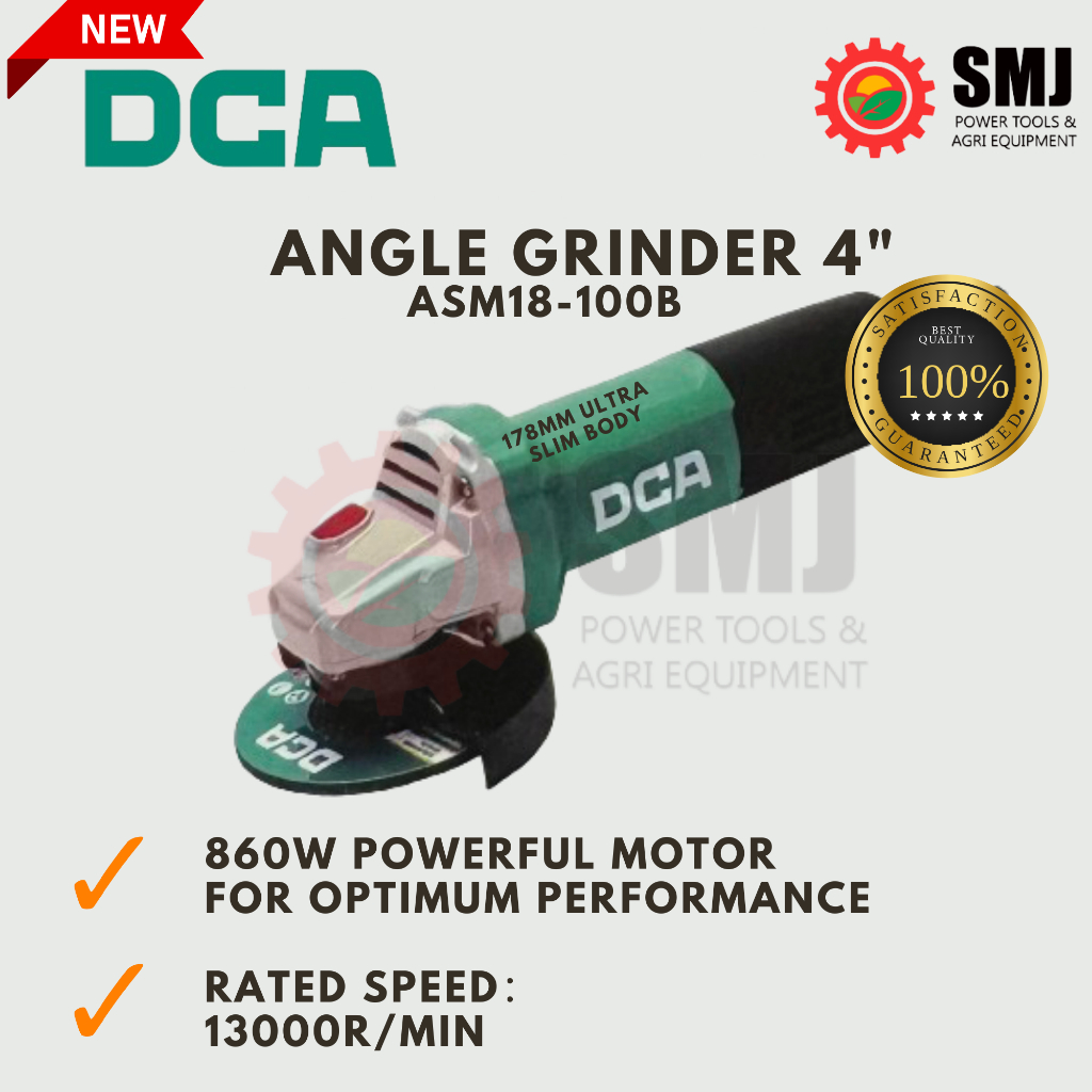 DCA Angle Grinder ASM18-100B NEW | Shopee Philippines