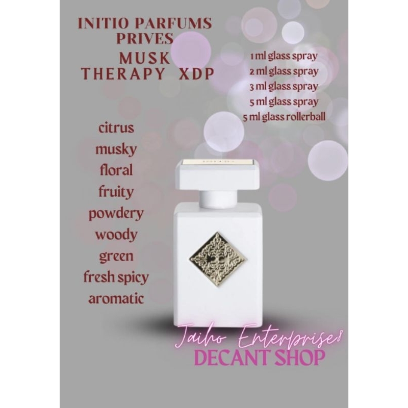 Sample Bottles Authentic Niche Perfume Collection Ini TioP Musk Therapy ...