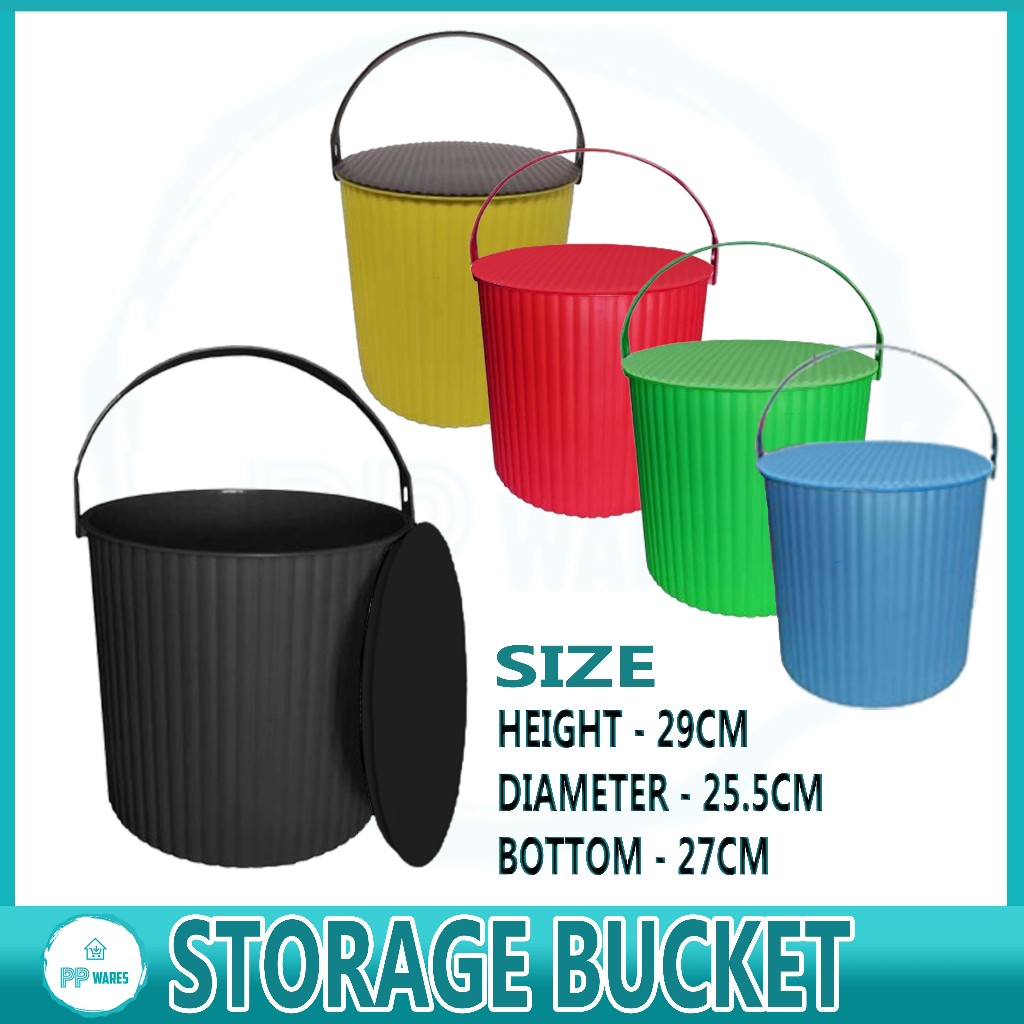 Thick plastic bucket stool 16 LITERS, sitting, fishing bucket, hand ...