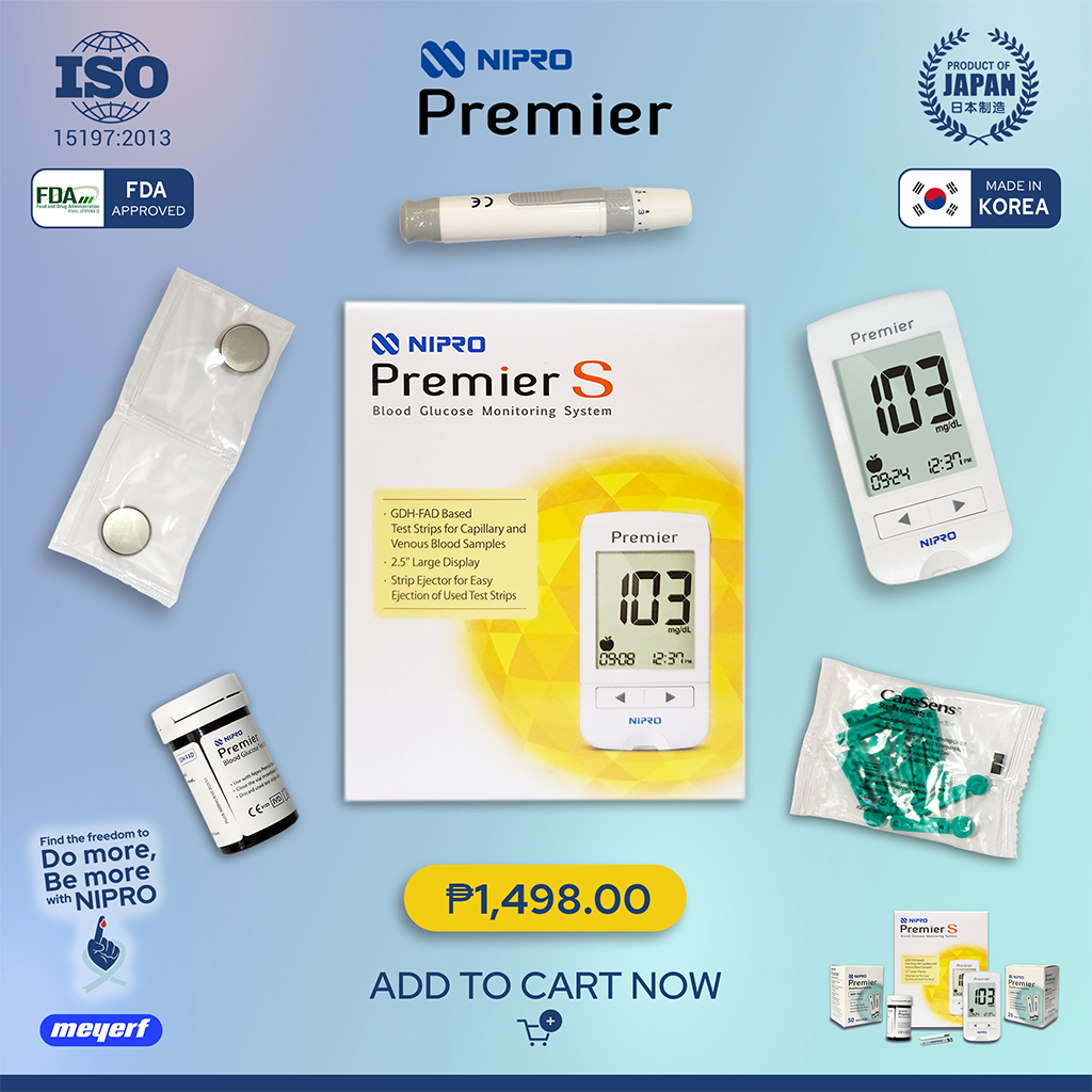 [MEYERF] NIPRO Premier S Blood Glucose Monitoring System | Shopee ...