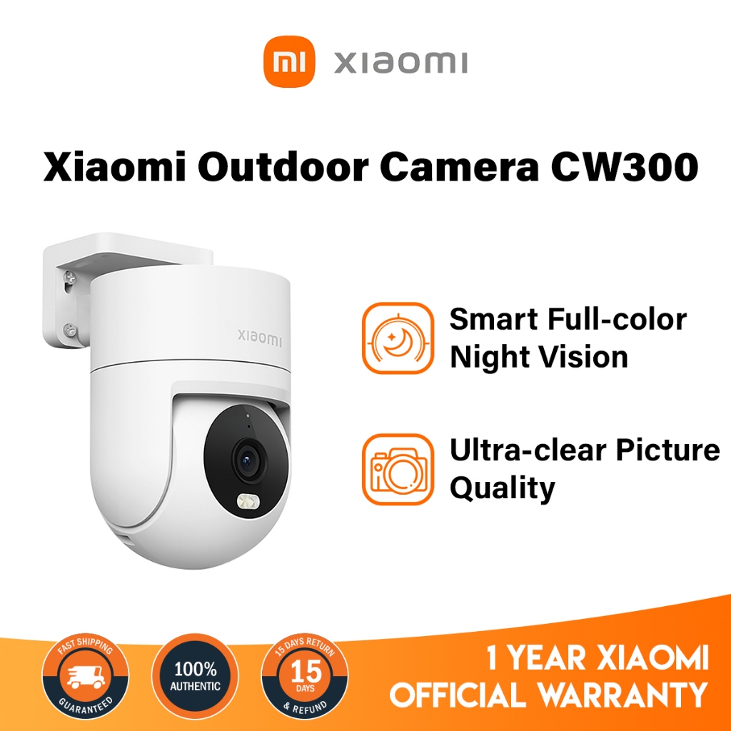 Xiaomi Outdoor Camera CW300 Waterproof 2.5K 4MP High Quality Full-color ...