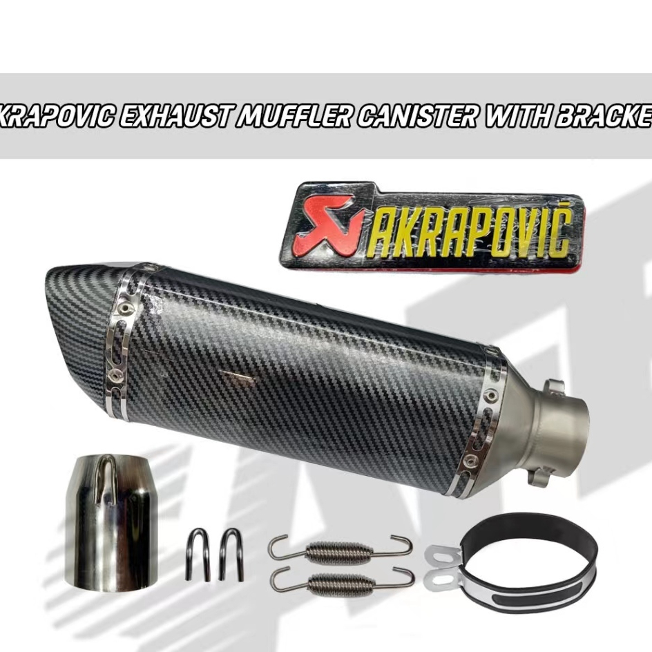 Motorcycles Akrapovič Universal Pipe with DB Killer 38-51mm Slant ...