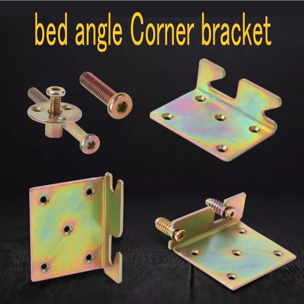 bed angle Corner bracket bed bridge Connectors 90 degree Hinges Rail ...