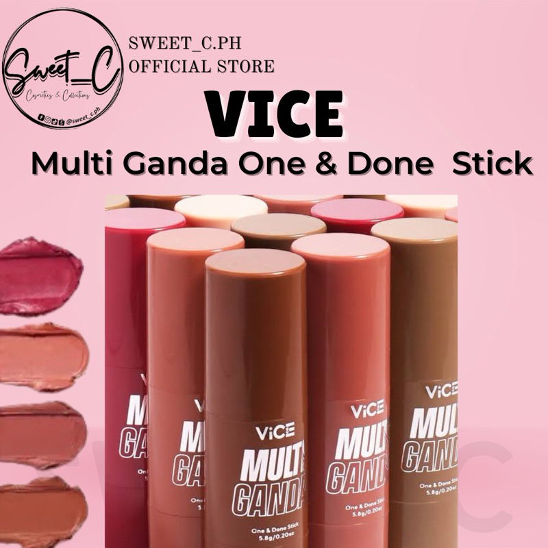 Vice Cosmetics Multiganda One & Done Glow Blush Stick | Shopee Philippines