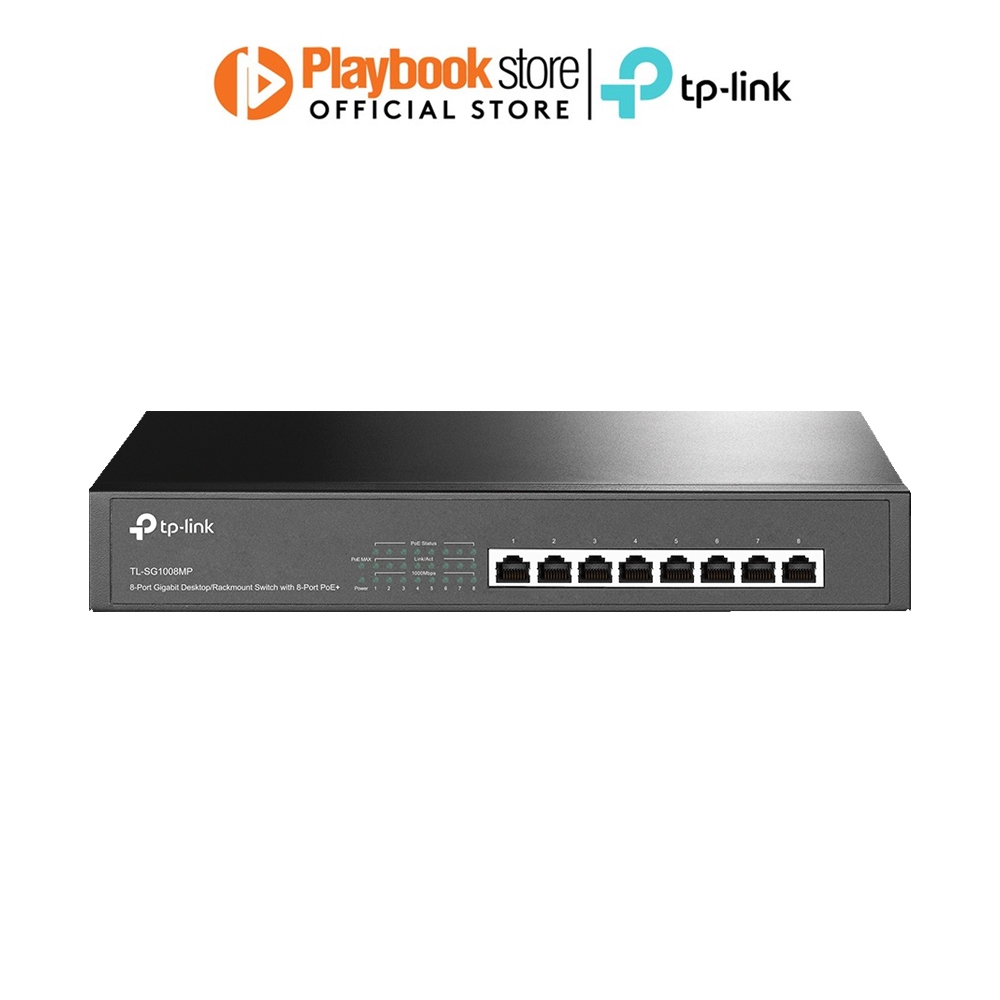 TP-Link TL-SG1008MP Plug and Play 10/100/1000Mbps 8-Port Gigabit ...