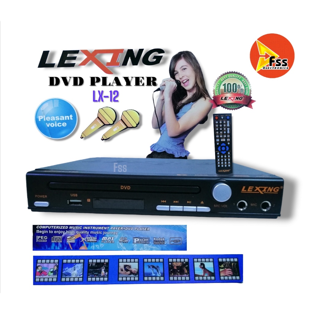 LEXING LX-12 MIDI DVD PLAYER USB 2.0 INPUT LED | Shopee Philippines