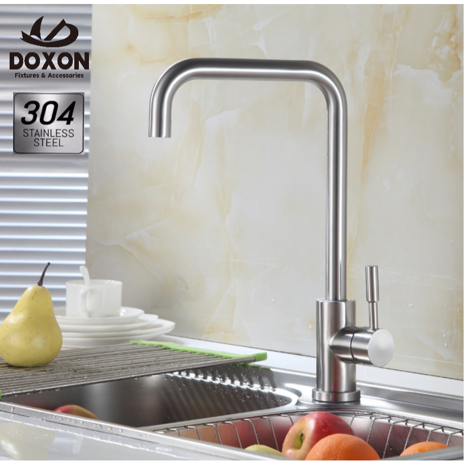 Doxon High quality stainless 304 kitchen single cold 7 shape faucet ...