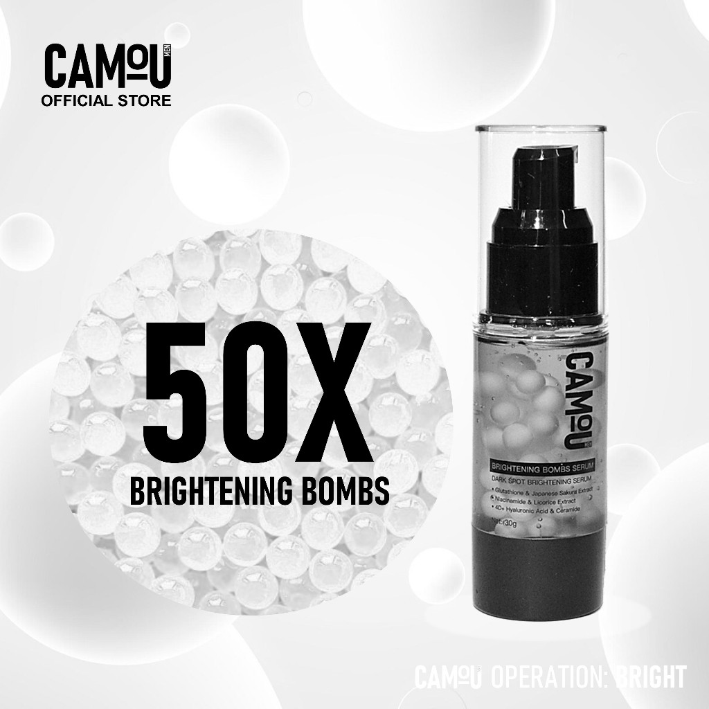 Camou Men Brightening Bombs Underarm Whitening Serum Glutathione Sakura ...