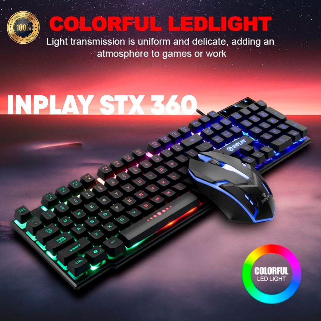 FASHIONSTYLESPH_INPLAY STX360 SUSPENDED RAINBOW BACKLIT GAMING KEYBOARD ...
