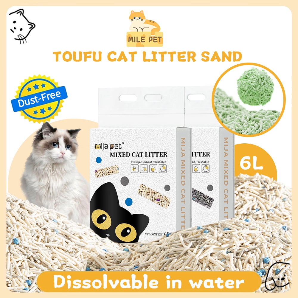 Upgraded 6L Cat Litter Sand Grade Plant Tofu Residue Made Tofu Cat ...