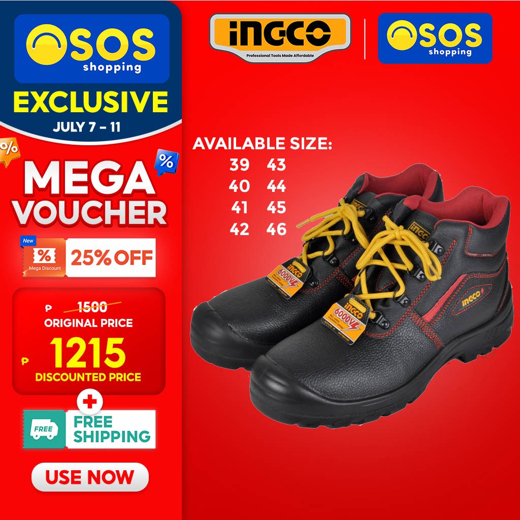 Ingco Original 6000V Insulated Safety Boots with Steel Toe Cap *OSOS ...