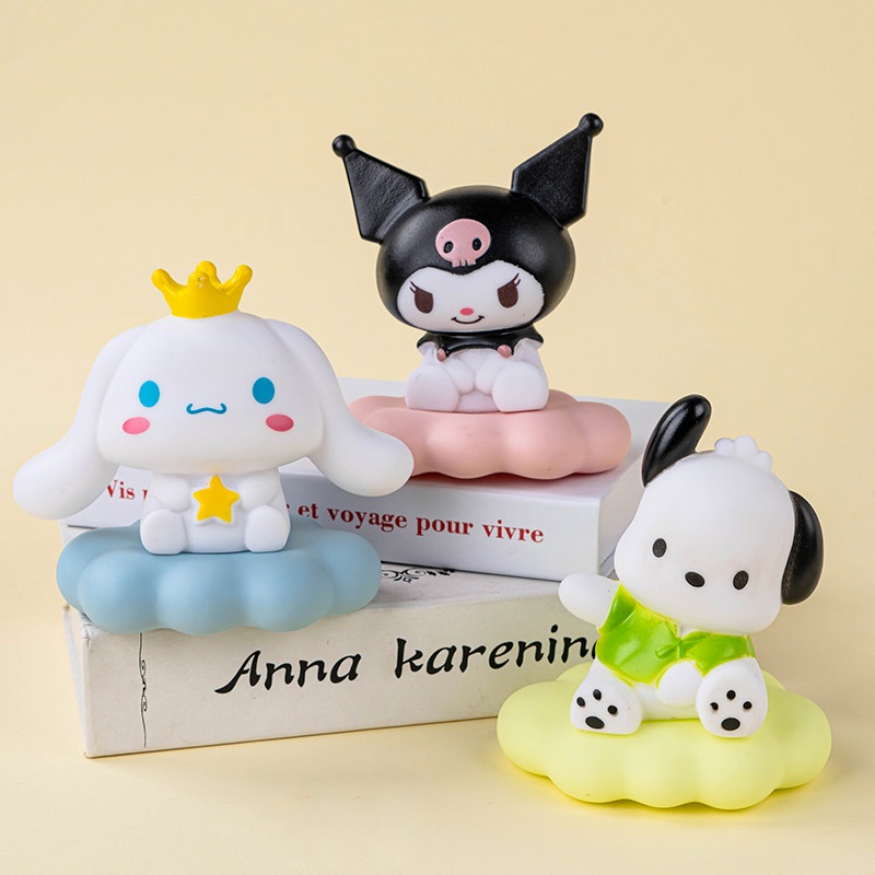 Sanrio 3D Cloud Night Light Cartoon LED Kuromi Light Toy Anime Bedside ...