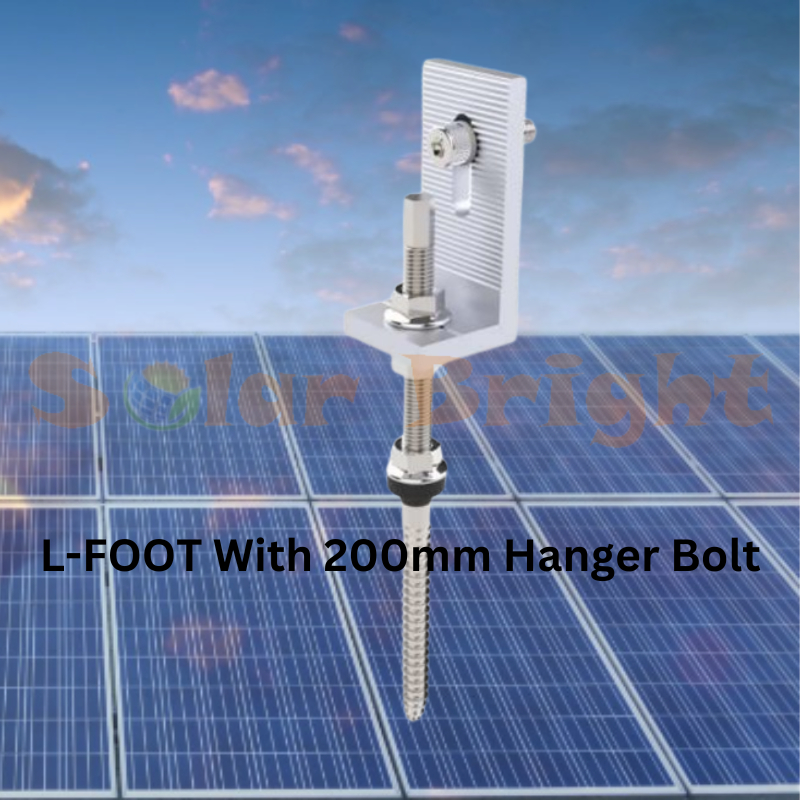 Solar Panel Mounting Kits 90Degrees Roof PV Aluminum L-Foot 200mm ...