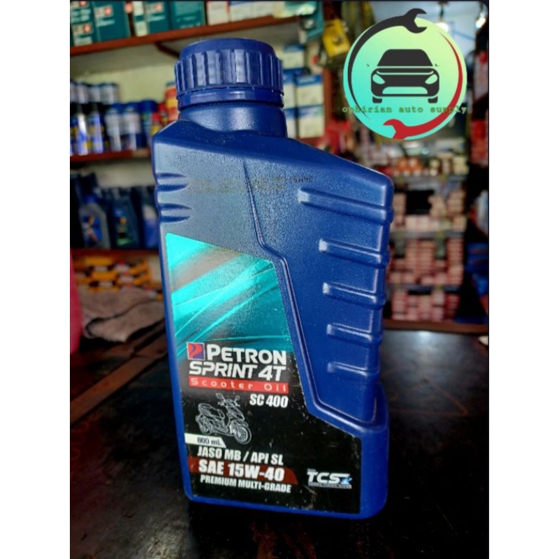 petron sprint 4T scooter oil SC400 Jaso MB/API SL SAE 15w40 premium ...