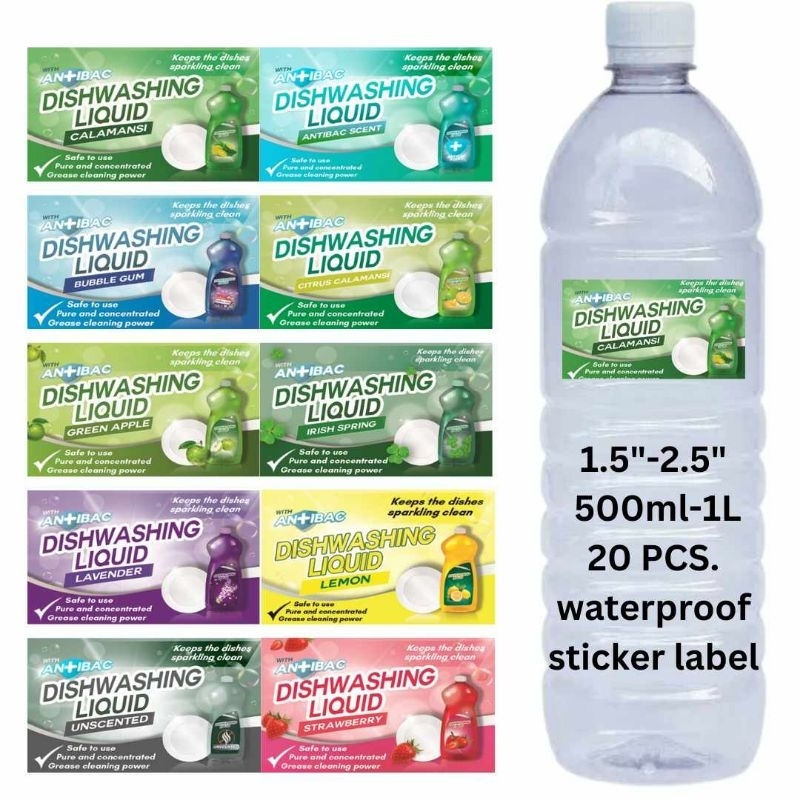 waterproof sticker label for dishwashing liquid | Shopee Philippines