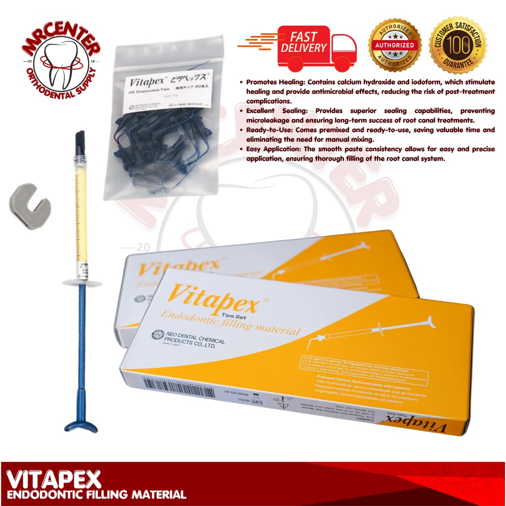 Optimal Endodontic Solutions: Vitapex Radiopaque Premixed Calcium Hydroxide Paste with Iodoform ...