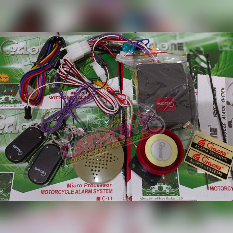 CYCLONE ALARM FOR MOTORCYCLE UNIVERSAL | Shopee Philippines