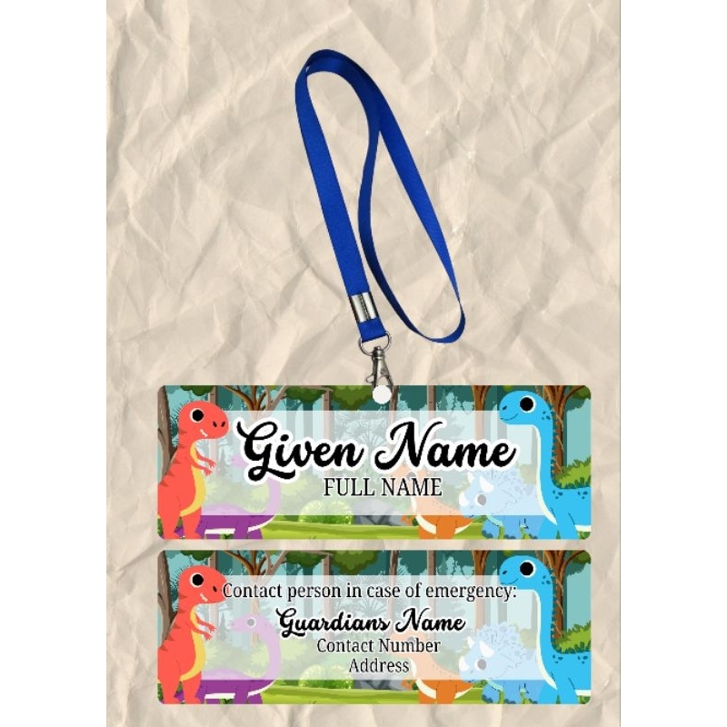 Back to School Name Tag PVC and Laminated BACK2BACK Print | Shopee ...