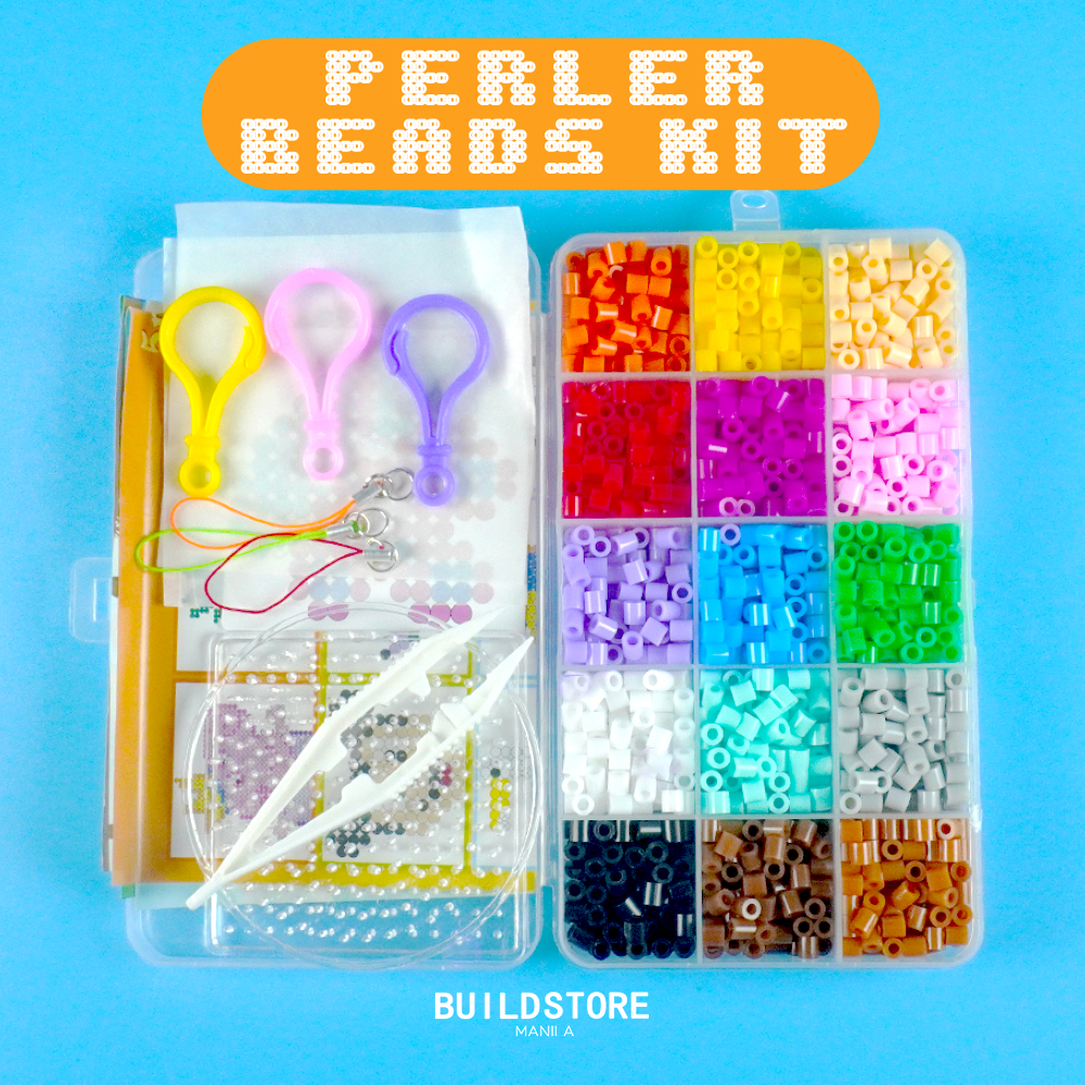 15 Colors Perler Beads Kit with Frames Tools Accessories Paper | Fuse ...