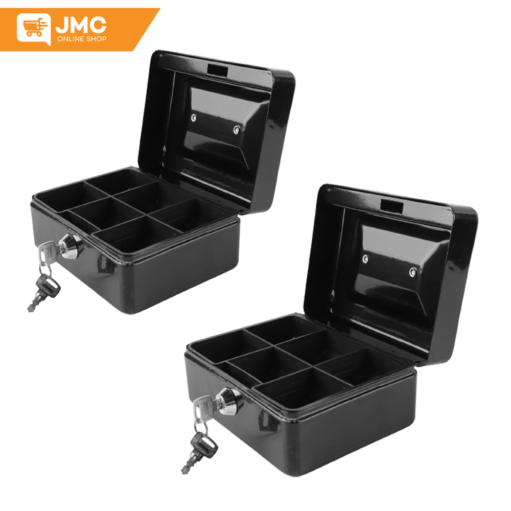 BUY 1 TAKE 1 15CM Cash Drawer Portable Steel Small Lockable Coin Money ...