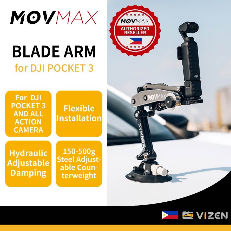 MOVMAX BLADE ARM for DJI Pocket 3 & Action cameras , Mobile phone ...