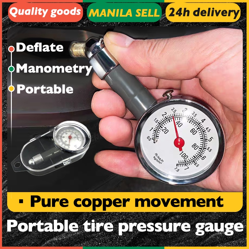 【24hours delivery】High Precision Mini Tire Pressure Gauge Measuring ...