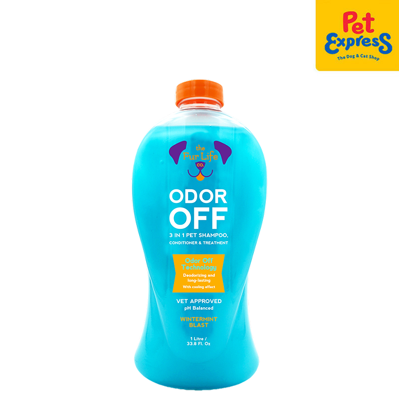 The Fur Life Odor Off 3-in-1 Pet Shampoo, Conditioner and Treatment 1L ...