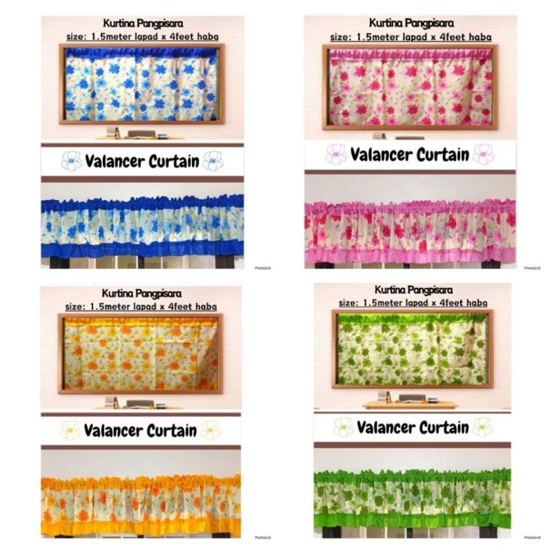 JANNA SCHOOL CHALKBOARD AND VALANCE with 5 colors | Shopee Philippines