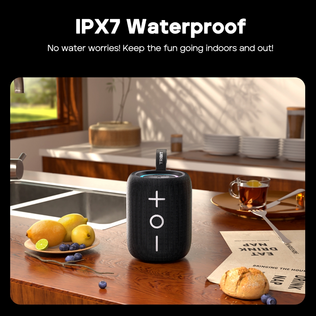 Tribit StormBox Mini Bluetooth Speaker with 12W 360° Surround Sound ...