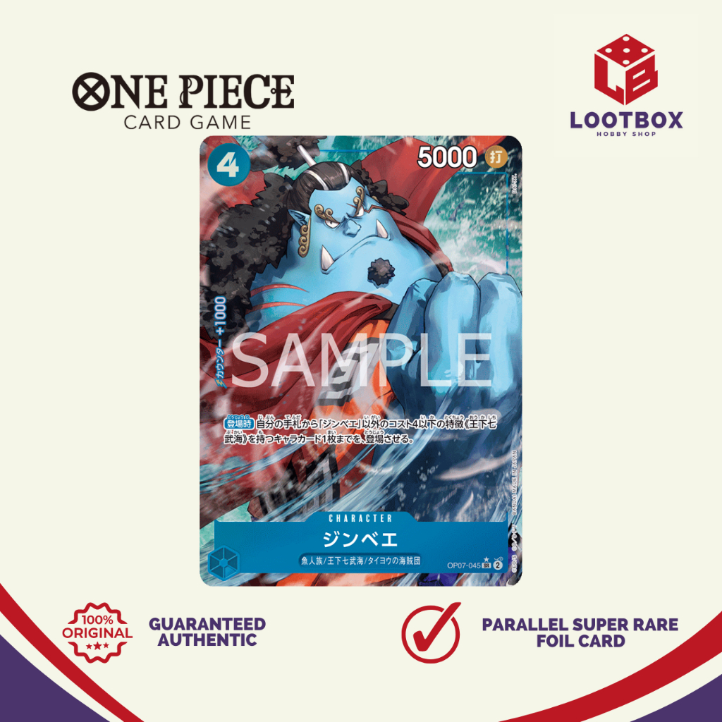 One Piece Card Game: OP07-045 Jinbei (Parallel Super Rare) - OP07 500 ...