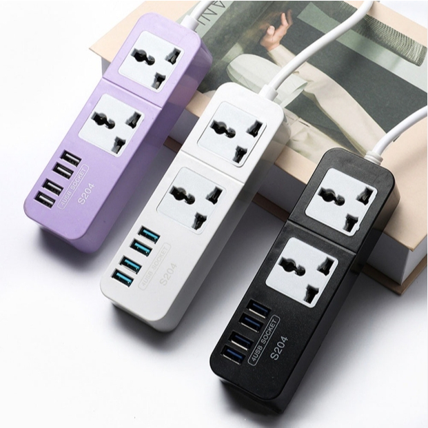 USB Socket (5V-4A) -Power Universal Outlet 4 USB Port 2 UK Power Socket ...