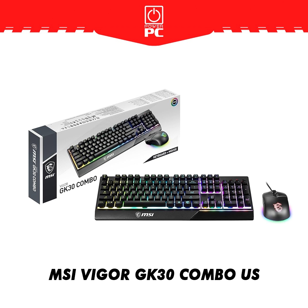 MSI Vigor GK30 RGB Gaming Keyboard and Mouse Combo | Shopee Philippines
