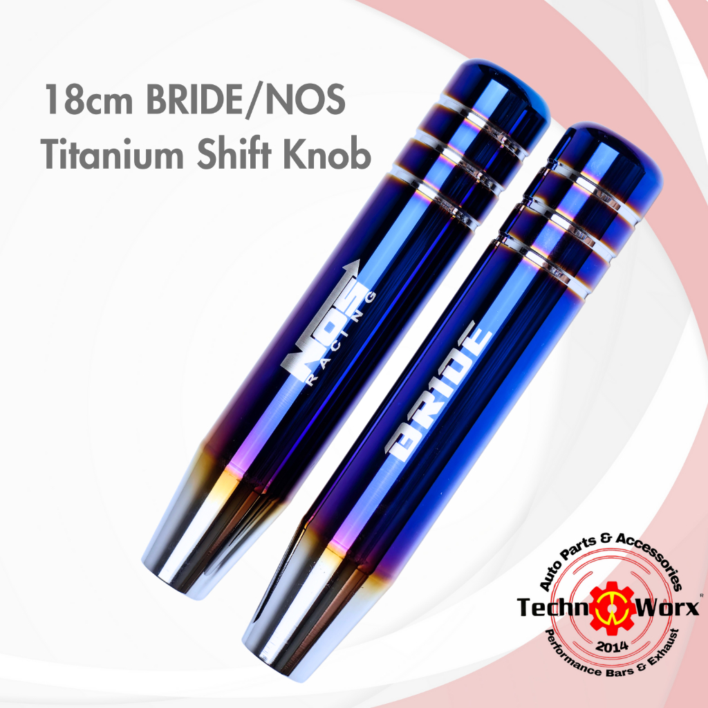 18cm Shift Knob JDM BRIDE NOS Titanium Burnt Manual Tranny High Quality ...