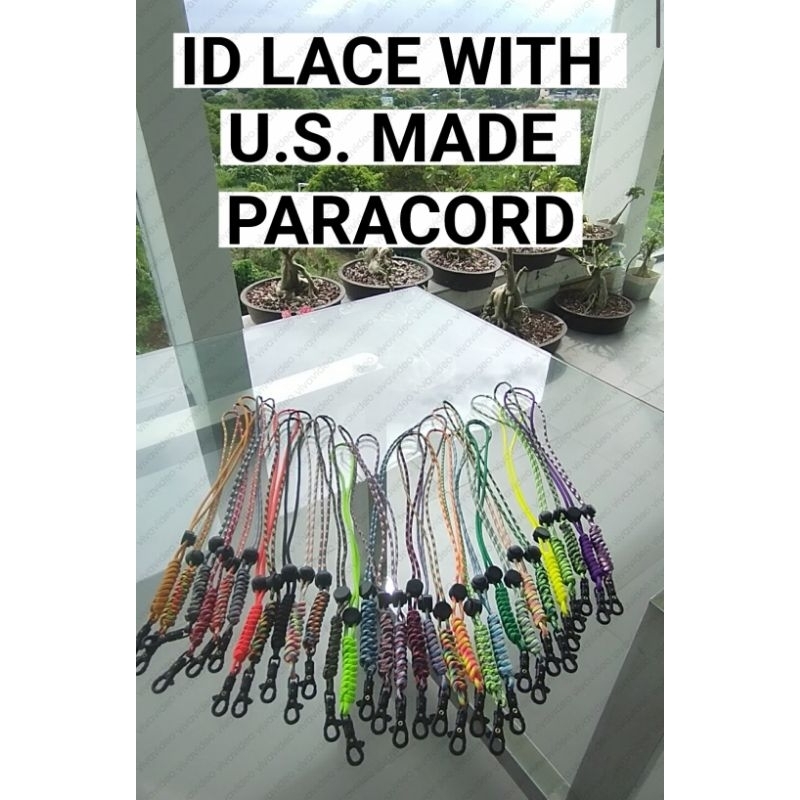 ID LACE / LANYARD MADE FROM US PARACORD - WITH CORD LOCK | Shopee ...