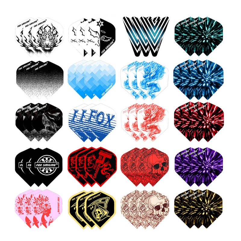 48/60Pcs Dart flights Types dardos feather Leaves wings tail Dart ...