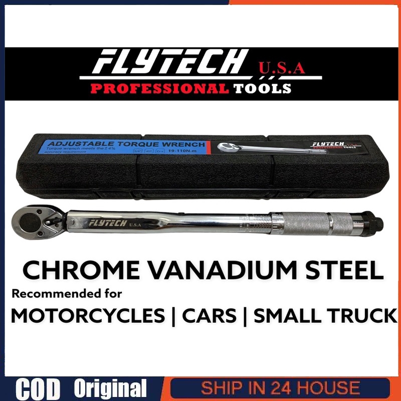 FLYTECH USA 1/2" 28-210nm / 3/8” 19-119nm / 1/4” 5-25nm DRIVE TORQUE ...