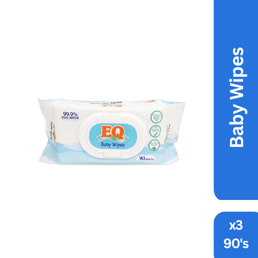 EQ Baby Wipes 99% Pure Water Pack of 3 | Shopee Philippines