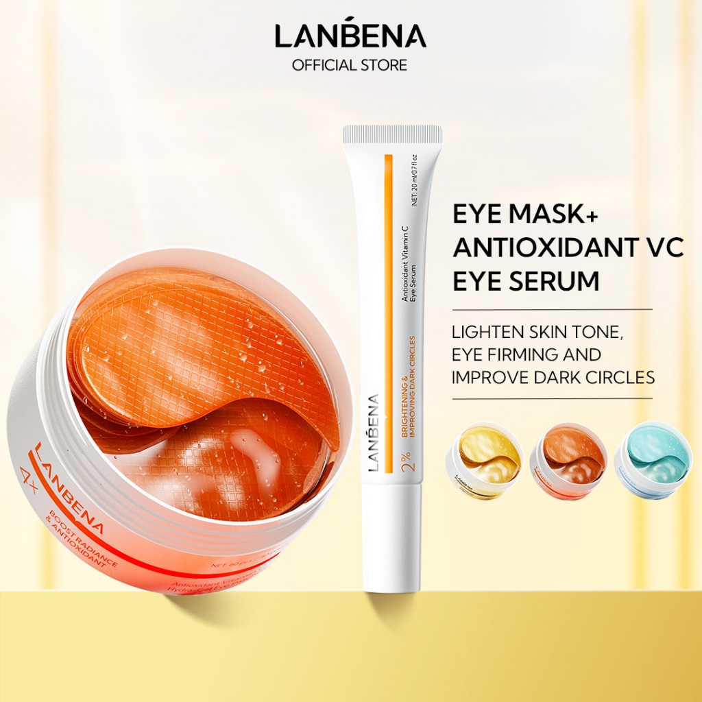 LANBENA Eye Patches VC Eye Mask Anti-Aging Eye Serum Whitening ...