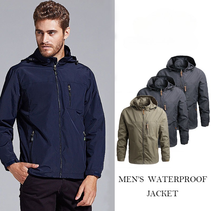 Men's Jacket TNF Windbreaker Hoodie Waterproof Tactical Jacket Outdoor ...