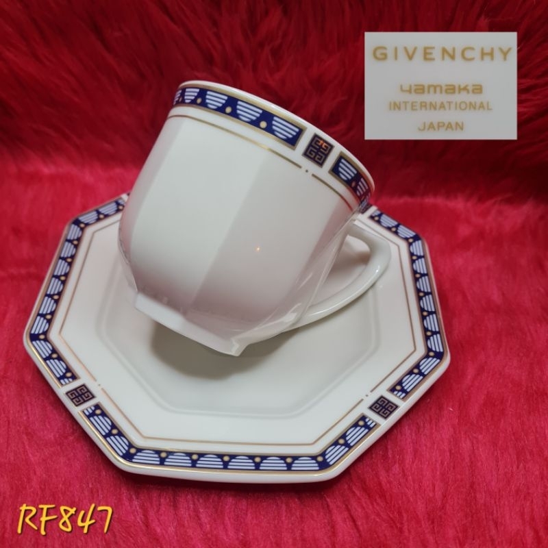 Givenchy - Cup and Saucer duo - Octagon - Yamaka Japan | Shopee Philippines