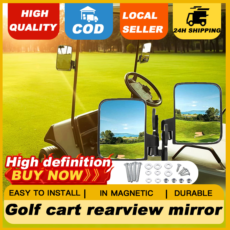Golf Cart Mirrors Universal Folding Side View Mirror for Golf Carts ...
