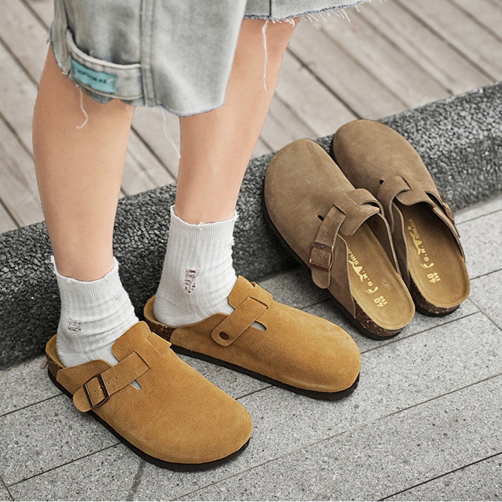 Clogs for Women Casual ADD 1-2 SIZE Sandals Simple Retro Outdoor Half ...