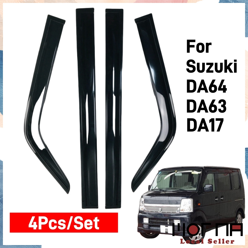 4Pcs/Kit Rain Visor Suzuki DA64 / DA63 / DA17 Van Wagon Sun Wind ...