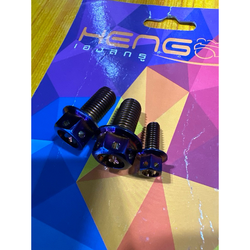 HENG Original Front Caliper Bolts for YAMAHA FAZZIO (sold as set)(3pcs ...