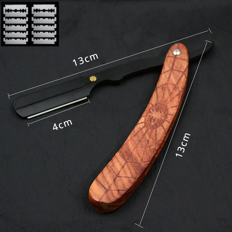 Labaha Folding Barber Razor Shaver Edge Manual Steel Trimming Beard ...